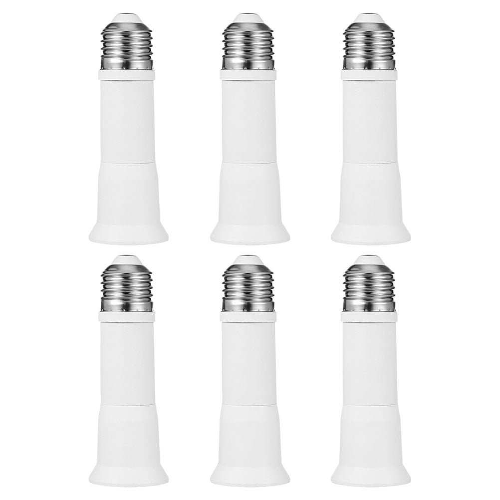 MLINS 6pcs E27 To E27 Light Bulb Extender Extendable Lamp Holder Easy ...