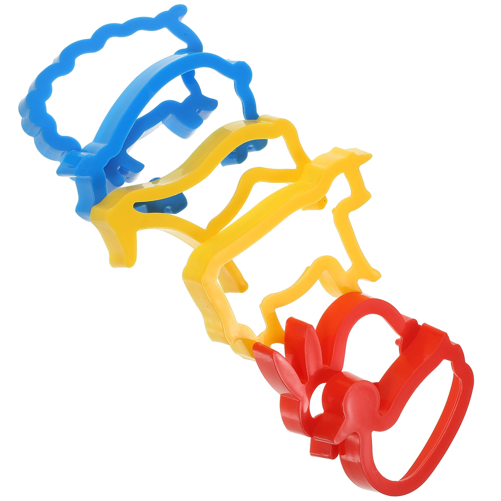 MLINS 6pcs Farm Animal Cookie Cutter Set Plastic Cookies Modelling Kit ...
