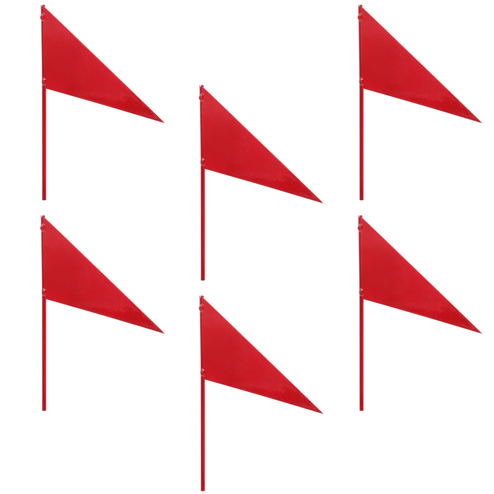 MLINS 6pcs Field Marking Flag Iron Shot Put Marker Field Corner Iron ...