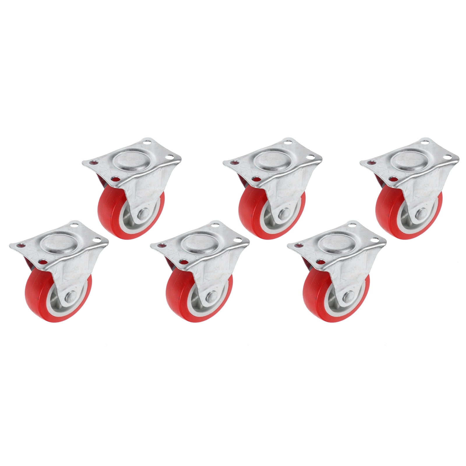 MLINS 6pcs Furniture Wheels Casters Wheels Heavy Duty Plate Rubber ...