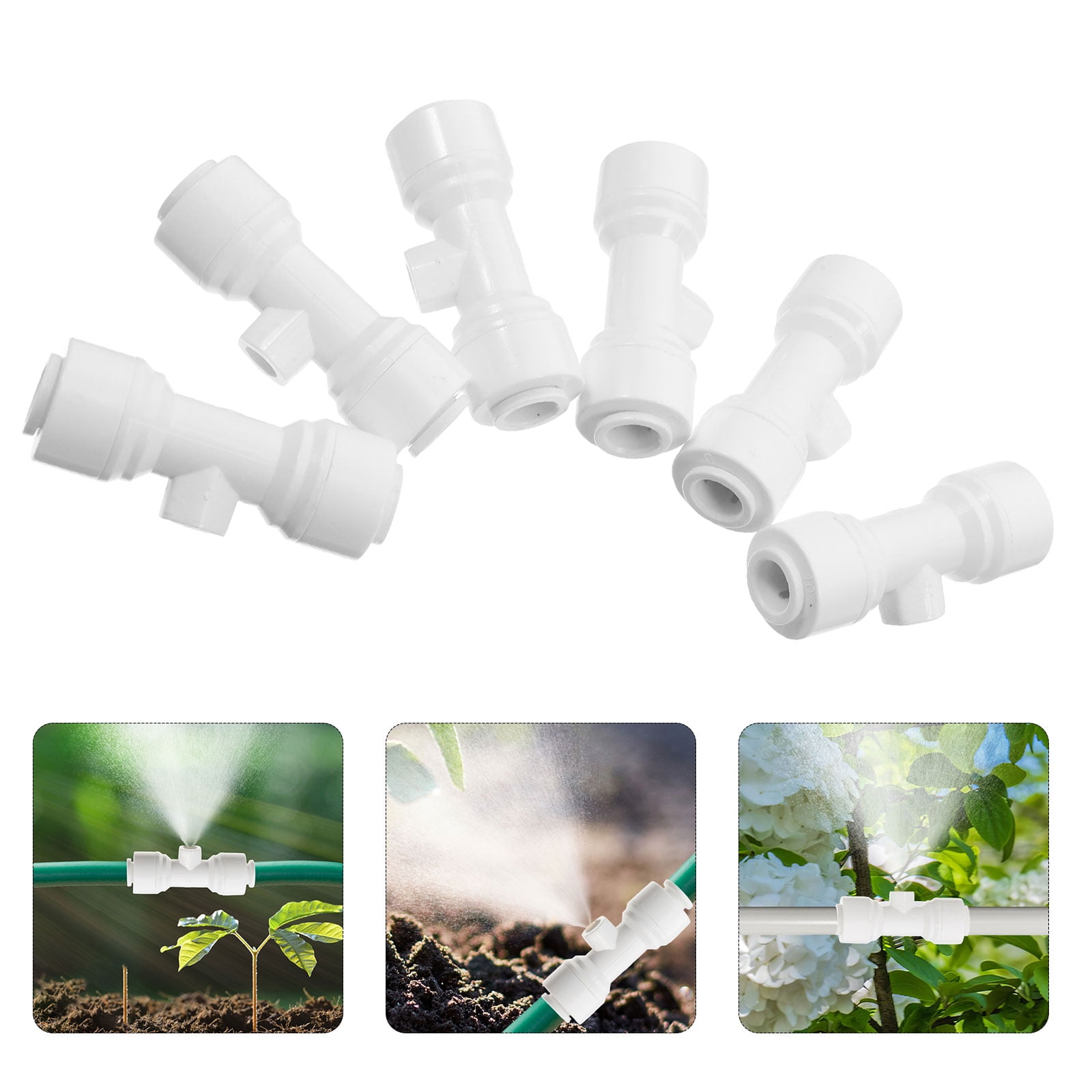 MLINS 6pcs Garden Hose Quick Connector Sprayer Adapter Mister Parts ...