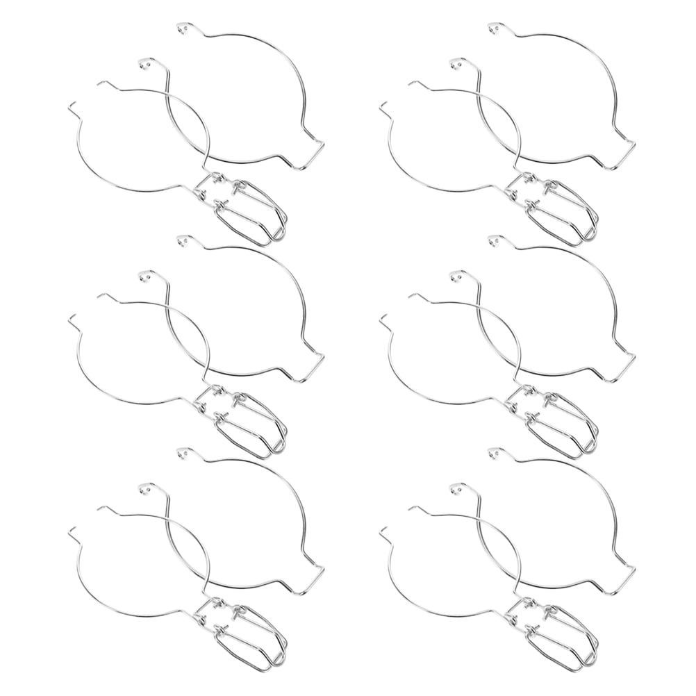 MLINS 6pcs Glass Canning Jar Accessories Wire Clamp Wide Mouth Glass ...