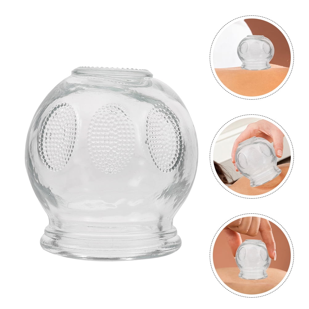 MLINS 6pcs Glass Cupping Set For Home Use Body Cupping Cups For Massage ...