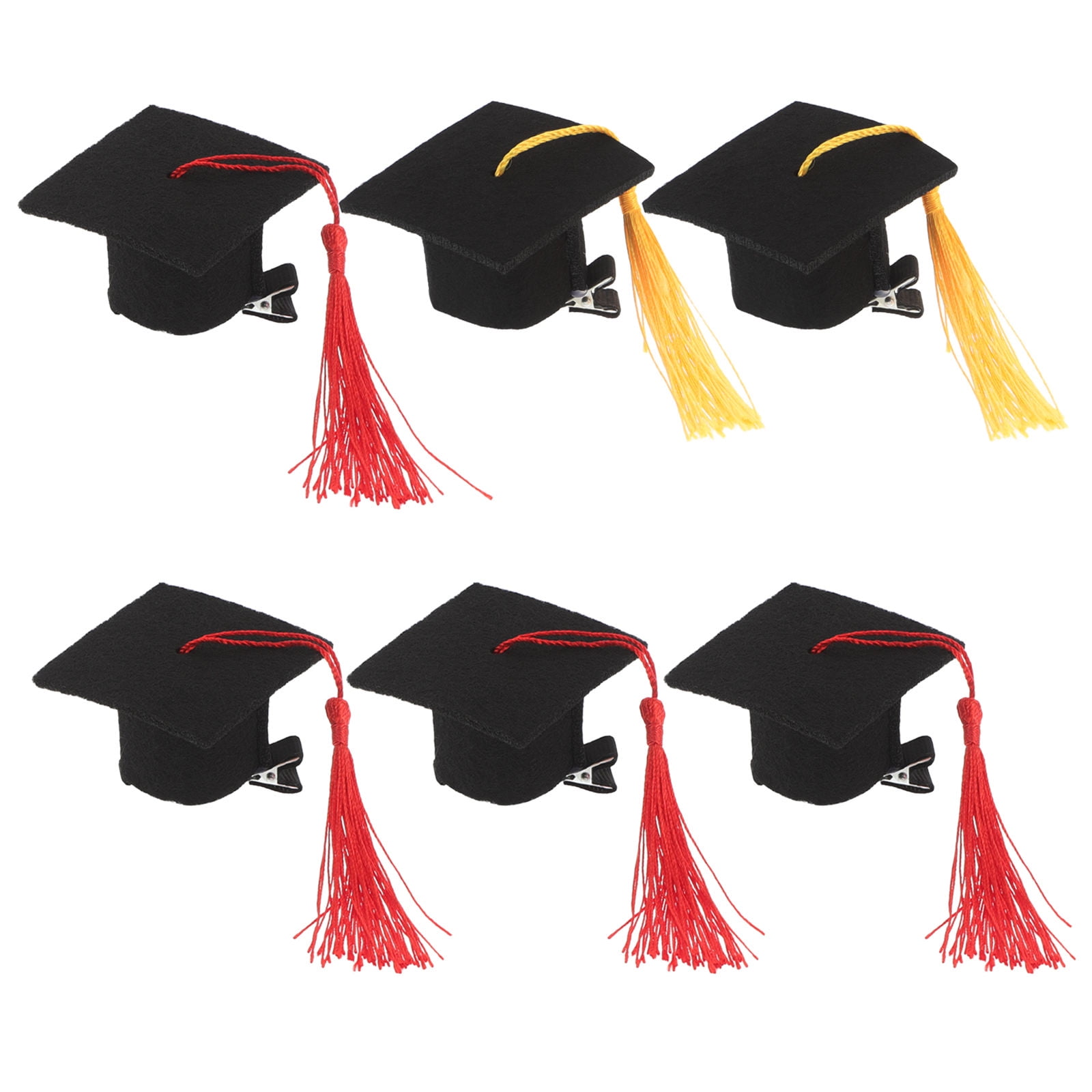 MLINS 6pcs Graduation Hat Hair Clips Mini Cap For Graduation Cute ...