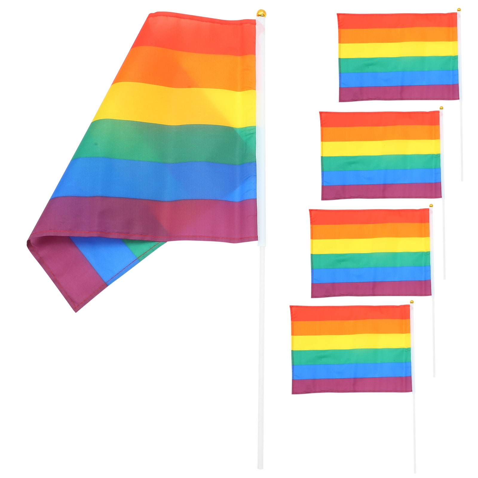 MLINS 6pcs Handheld Pride Flags Small Pride Flag Decorations Pride ...