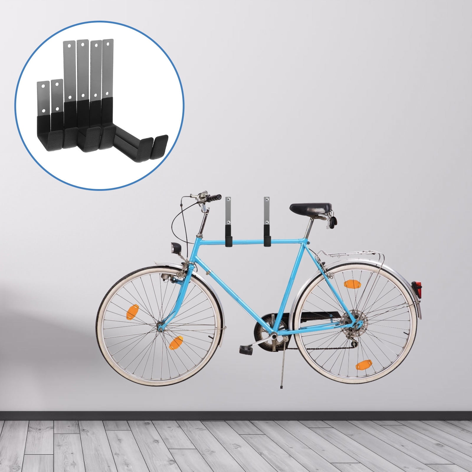 MLINS 6pcs Heavy Duty Wall Hooks Metal Screw On Hooks Garage Wall Mount ...