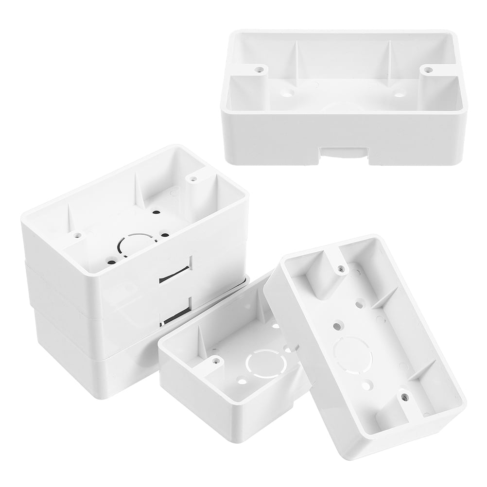 MLINS 6pcs Junction Box Electrical Box Wall Mounted Plastic Box ...