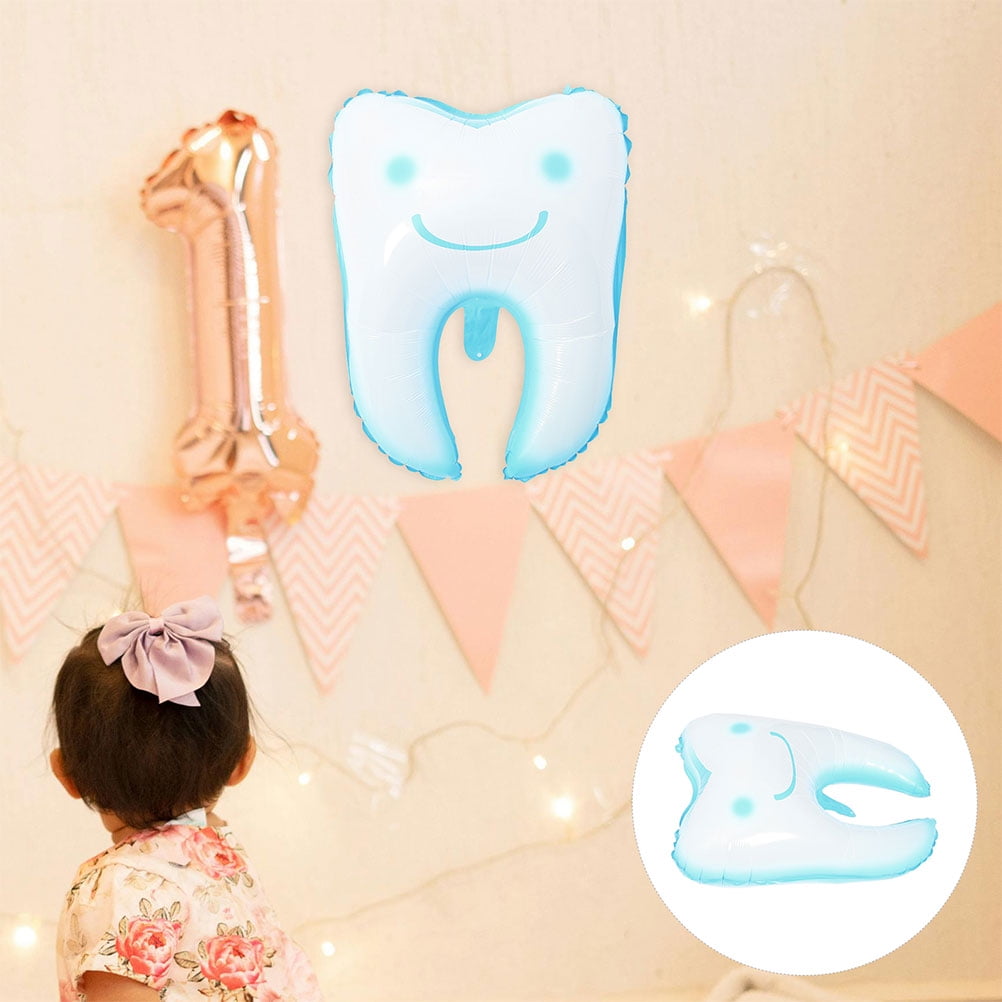 MLINS 6pcs Large Tooth Shaped Shower Festival Teeth Balloon Party Scene ...