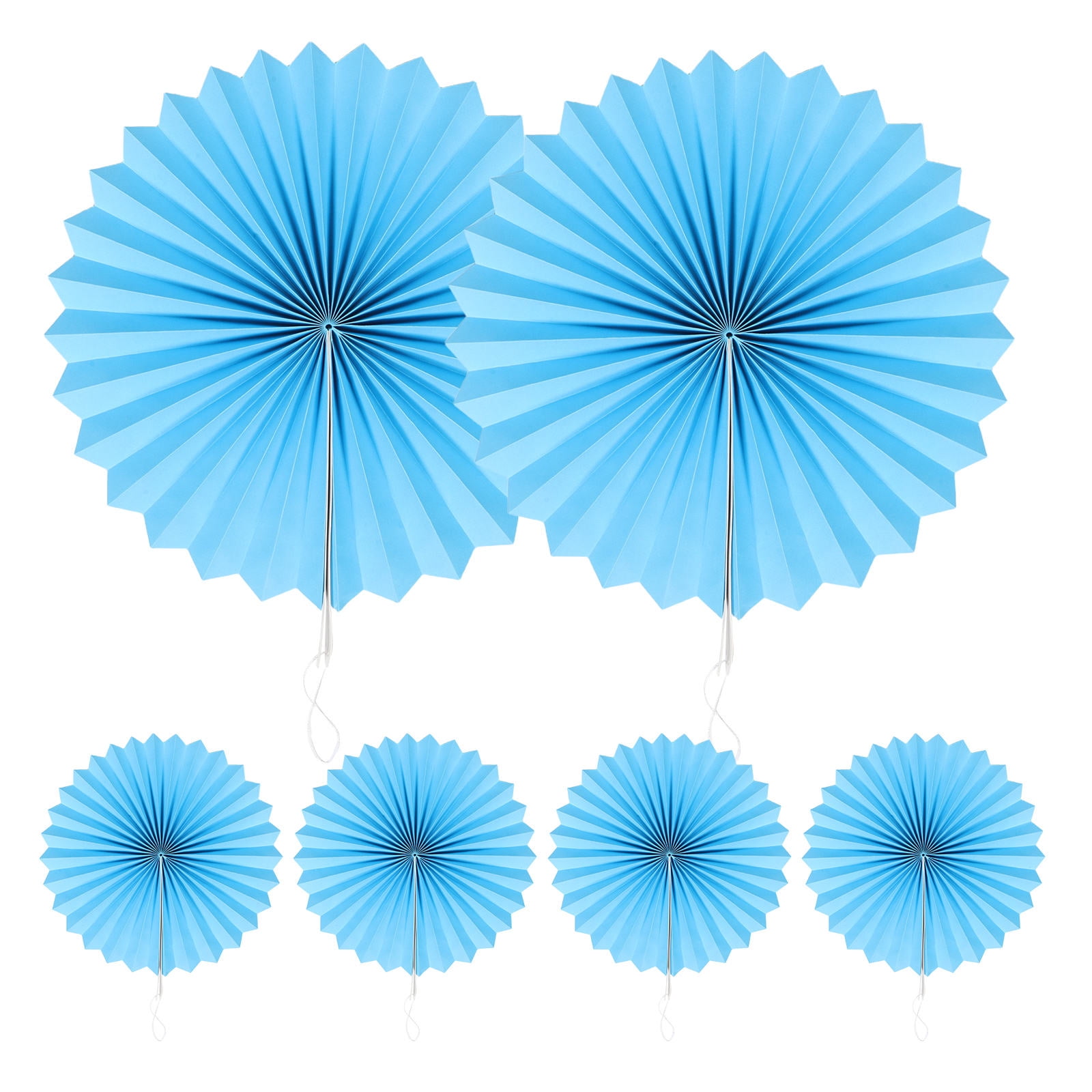 MLINS 6pcs Paper Fan Flower Wall Decorations For Mall Openings Diy ...