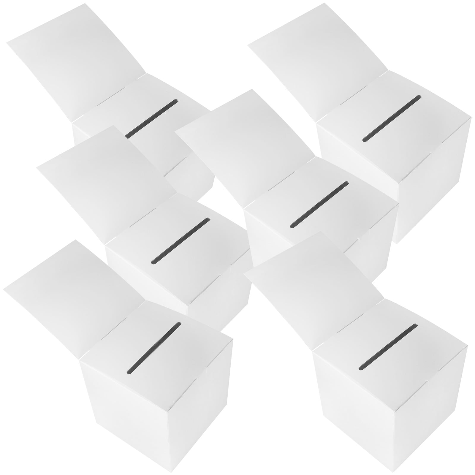 MLINS 6pcs Raffle Ballot Game Donation Box Multi-functional Storage ...