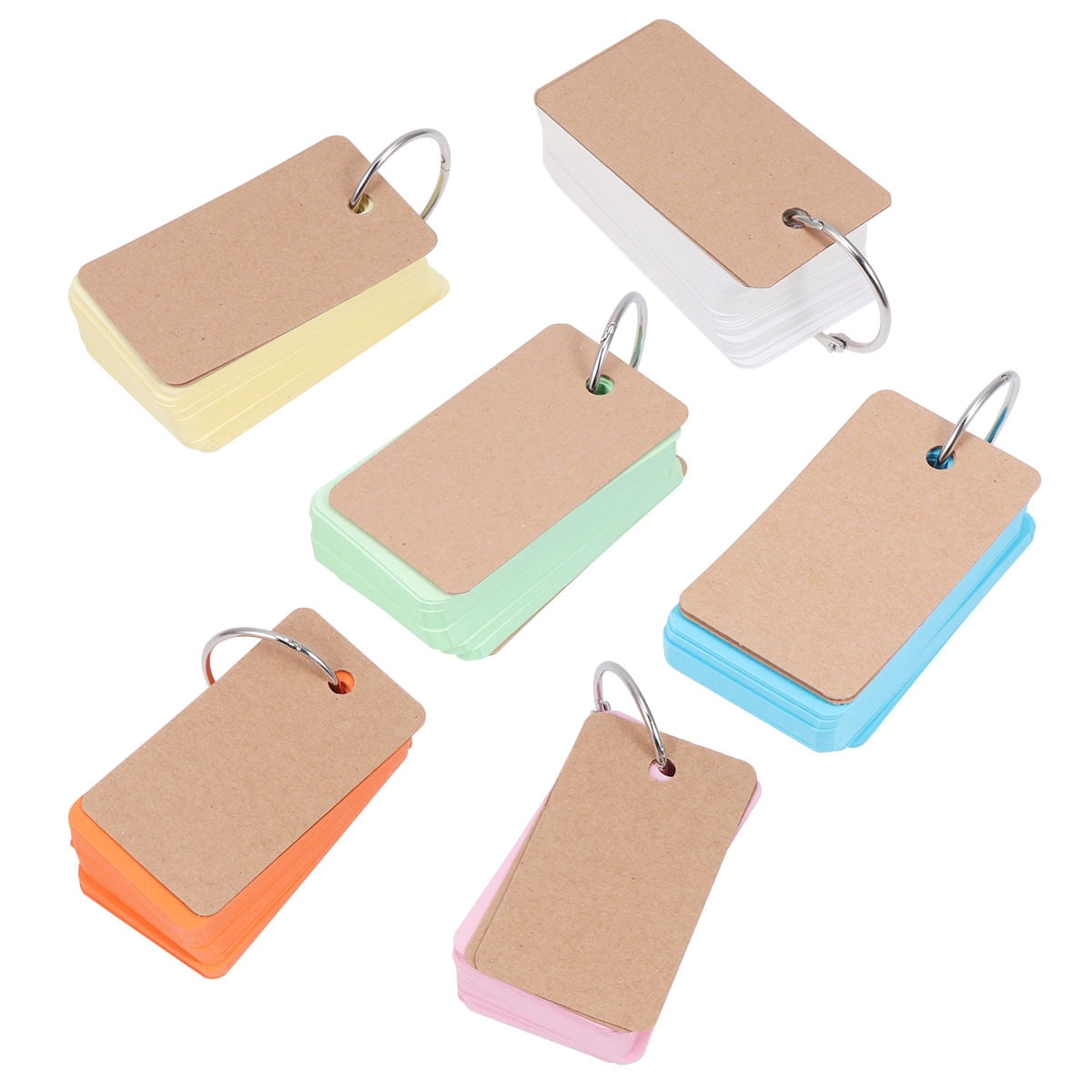 MLINS 6pcs Ring Loose-Leaf Notepad Portable Memory Paper Binder Memo ...
