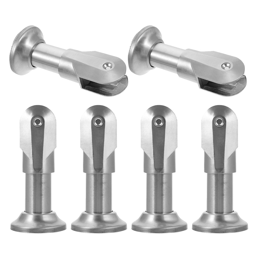 Public Restroom Partition Hardware Stainless Steel Silver Color 6 ...