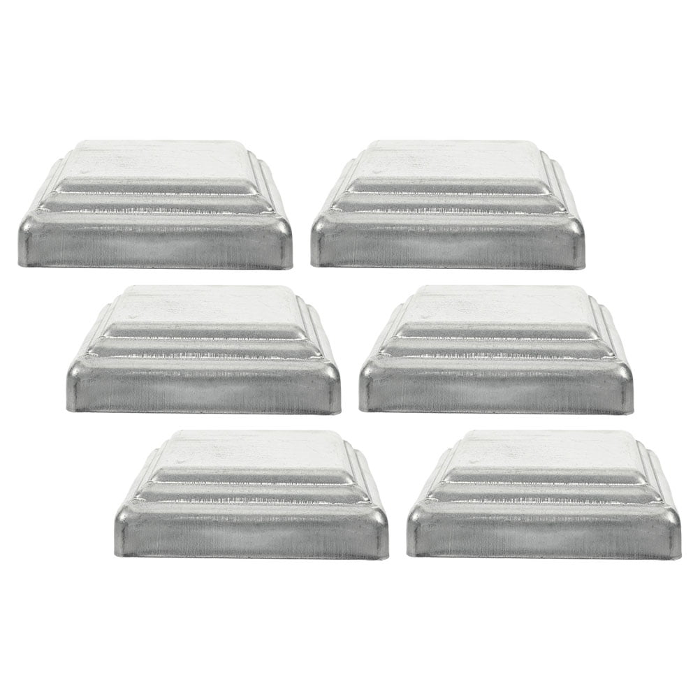 MLINS 6pcs Steel Fence Caps Steel Guardrail Post Cap Replacement ...