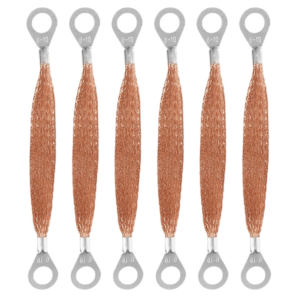 MLINS 6pcs Universal Automotive Ground Strap Copper Vehicle Grounding ...