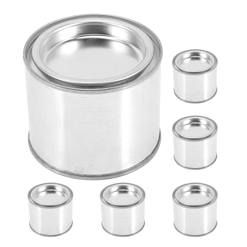 MLINS 6pcs Unlined Metal Paint Cans with Lids for Paint Storage DIY ...