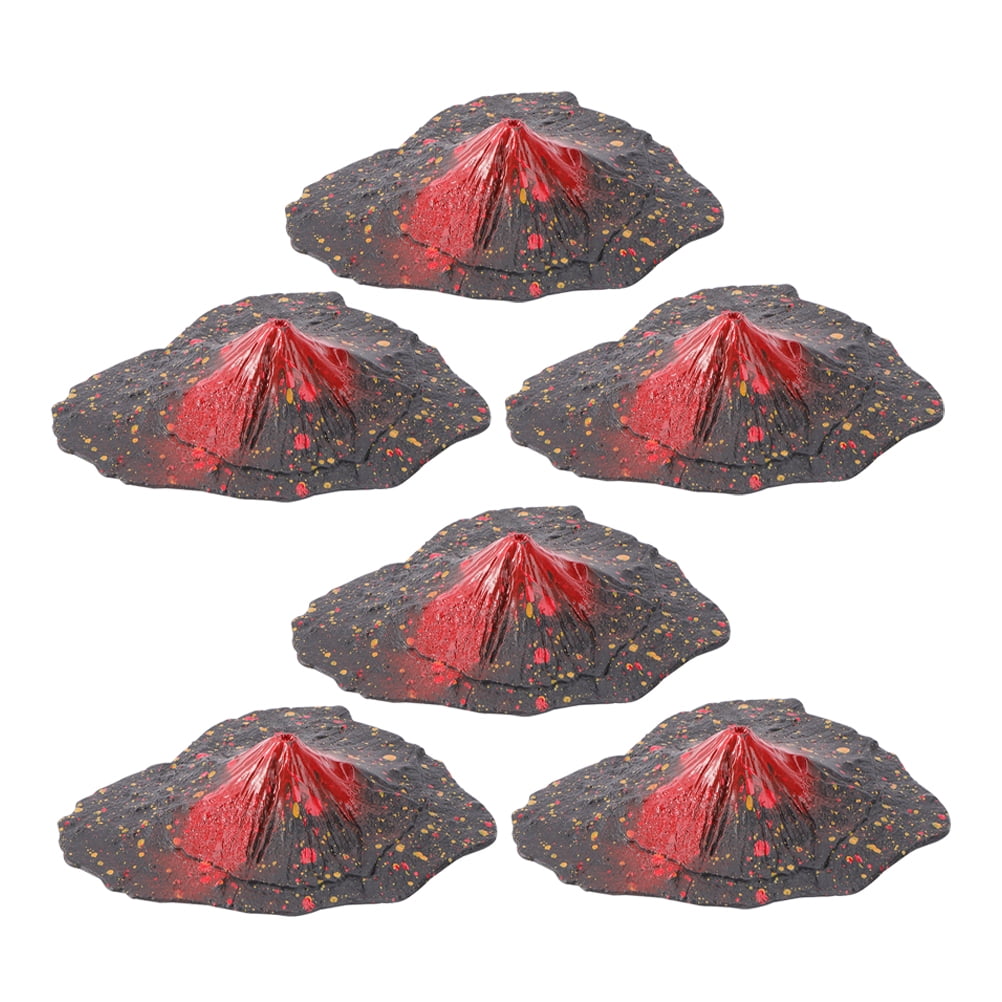 MLINS 6 Pcs Volcano Model Aquarium Ornament Kit for Kids Large ...