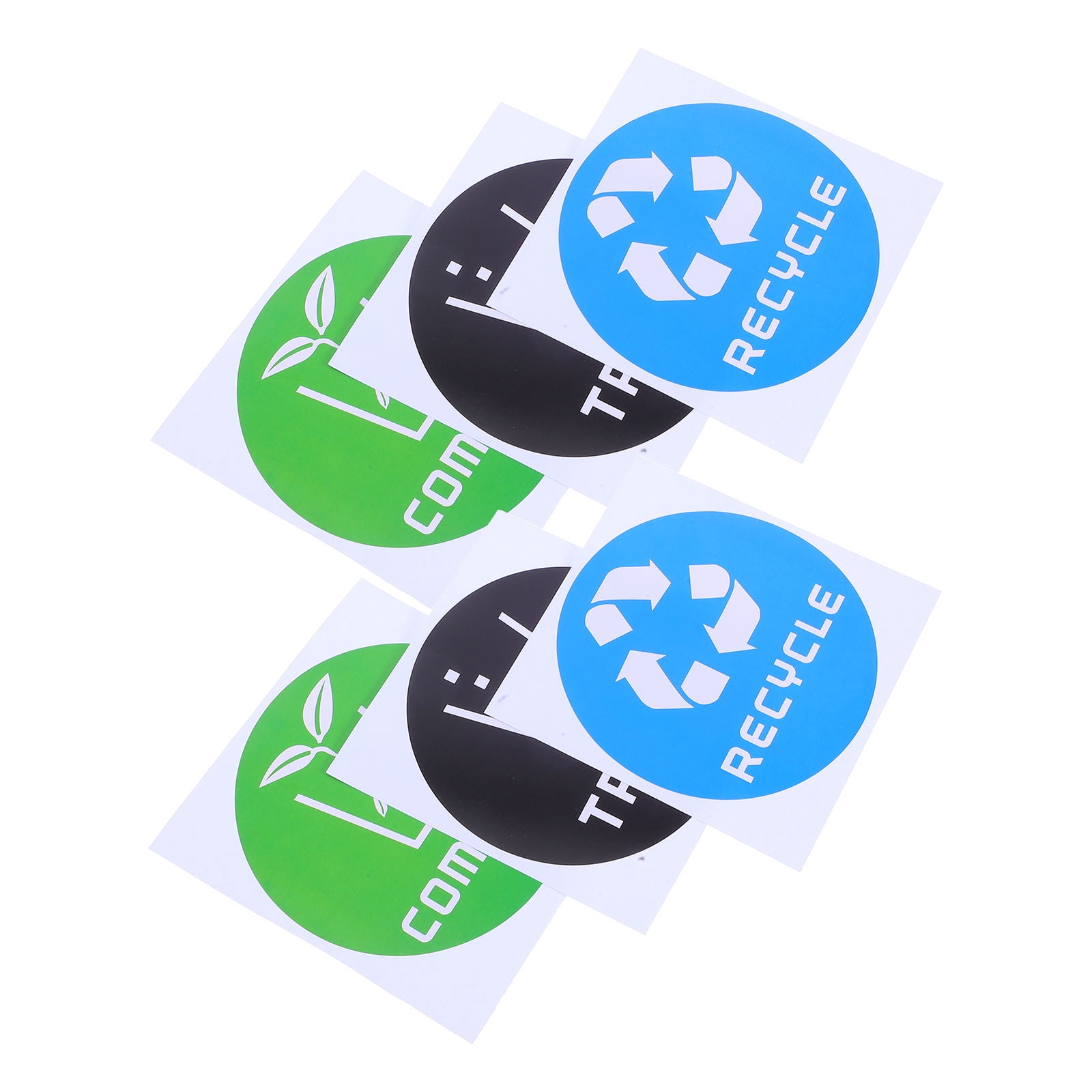 MLINS 6pcs Waste Sorting Stickers for Trash Bins Aesthetic Labels for ...