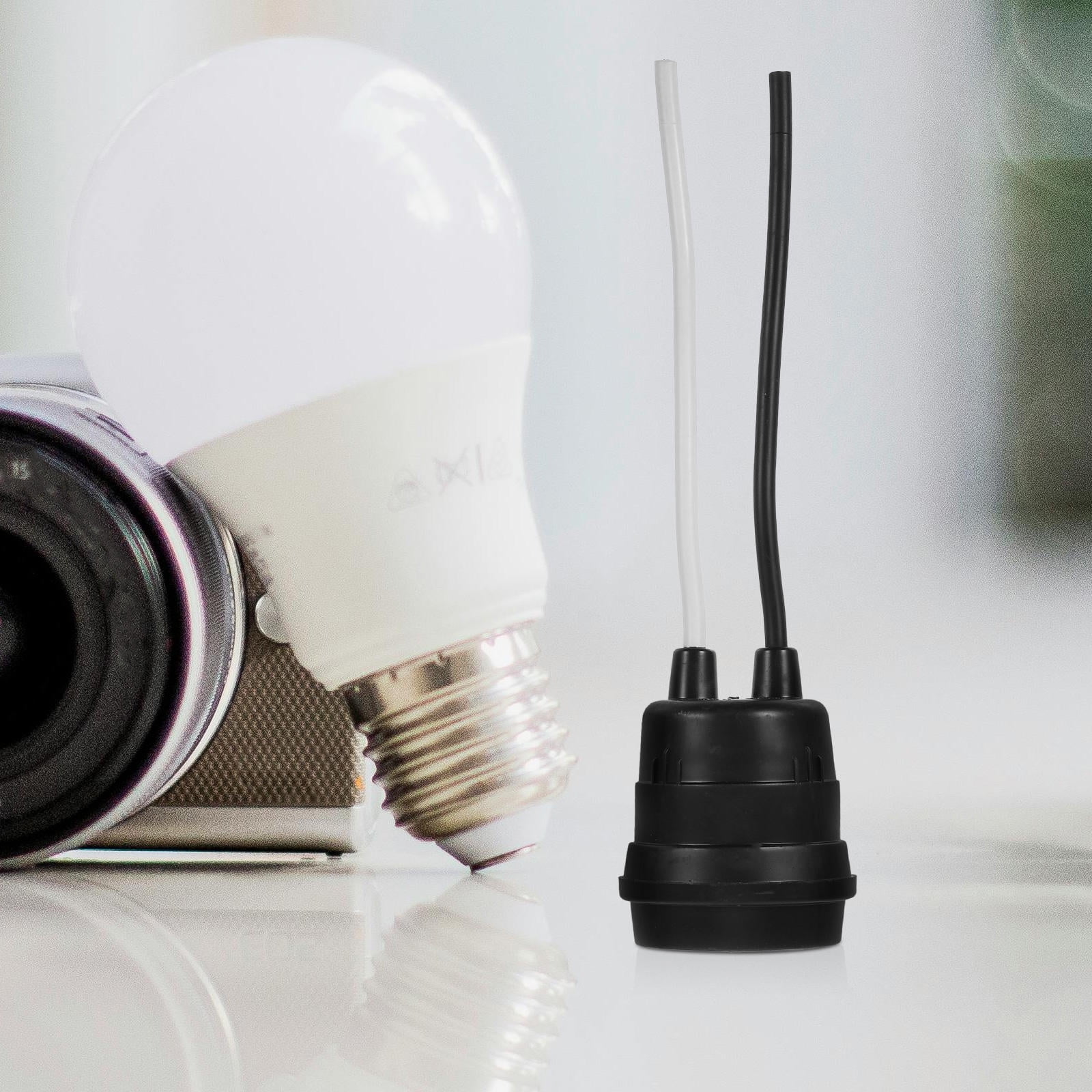 MLINS 6pcs Waterproof Lamp Holder Socket E27 Socket Lamp Base E27 Light ...