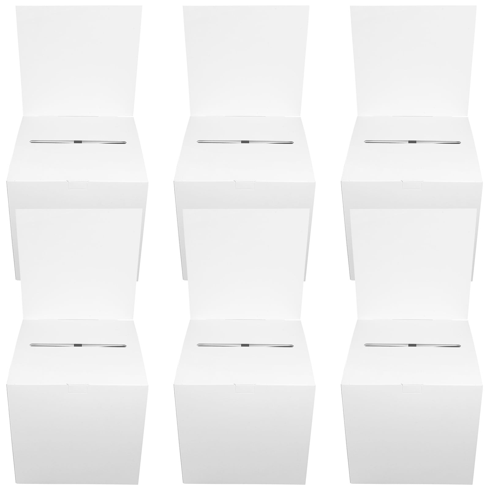 MLINS 6pcs White Paper Lottery Box for Storage Use with Multi ...