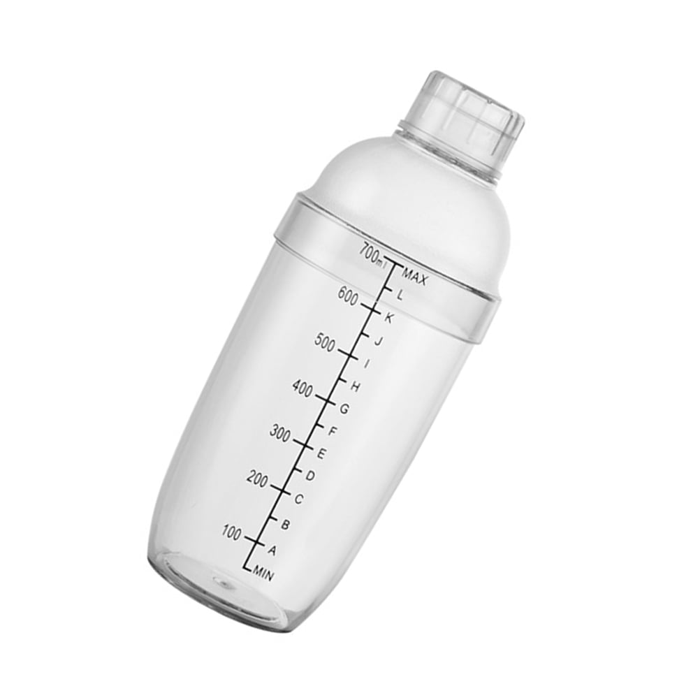 MLINS 700ml PC Resin Transparent Hand Shaker Antifall Mixing Cup Milk ...