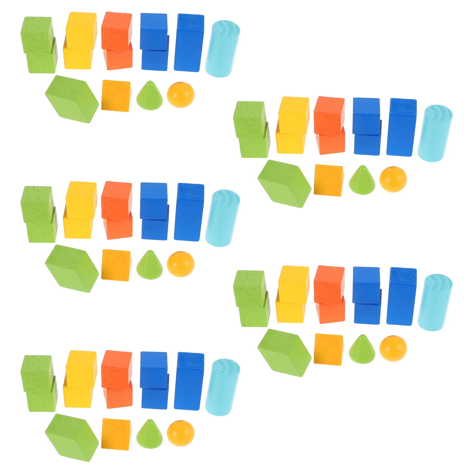 MLINS 70pcs 3d Shapes For Teaching Geometric Solids Geometric Shapes ...