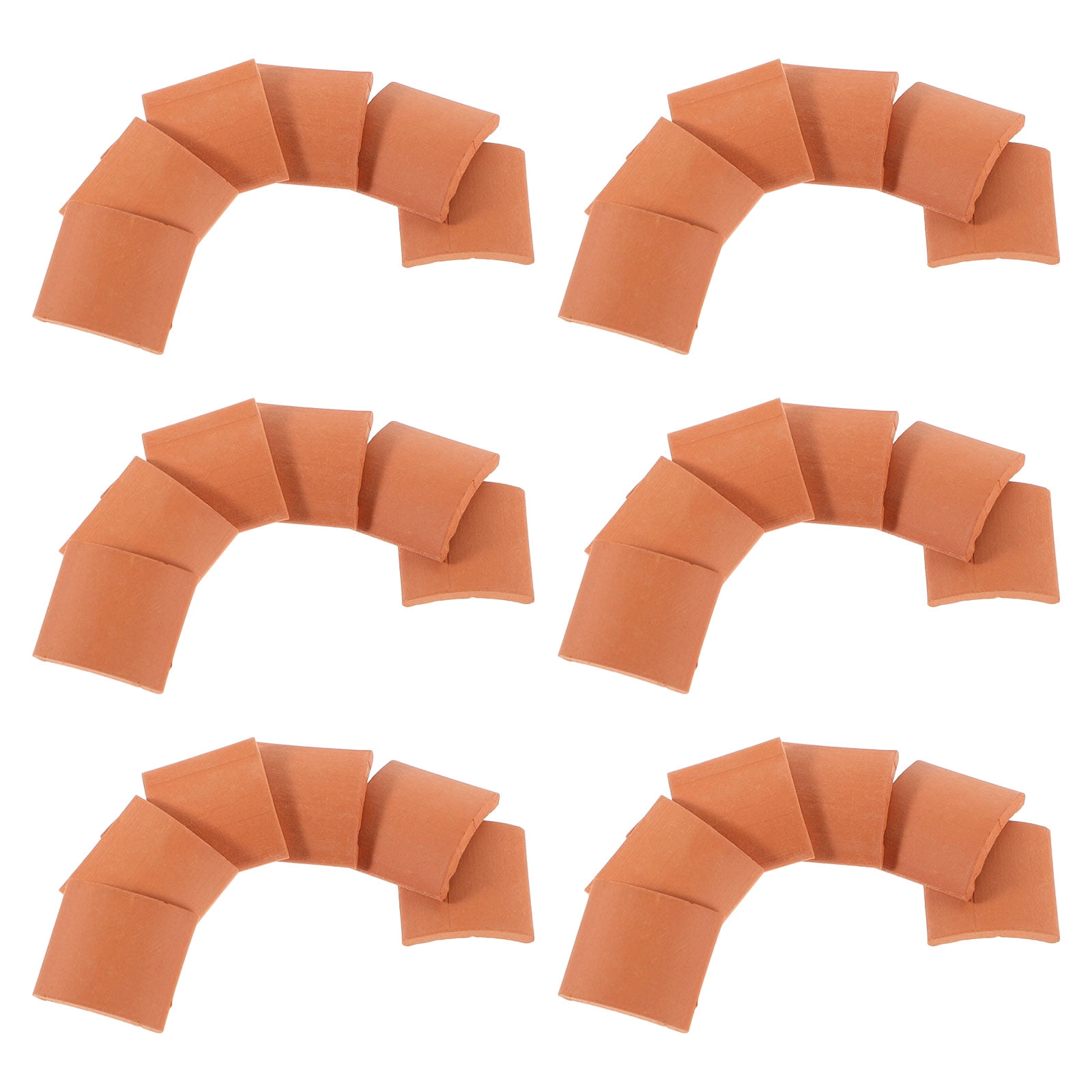 MLINS 70pcs Mini Tiles 1:16 Fake Tiles Model Ceramic Craft Bricks ...