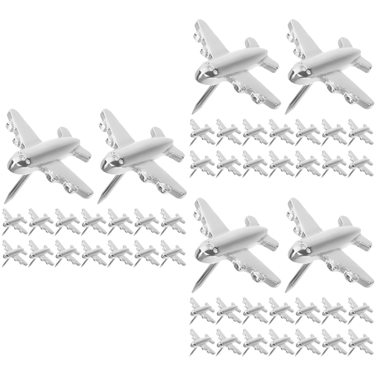 MLINS 72 Pcs Decorative Push Pin Bulletin Board Push Pin Airplane ...