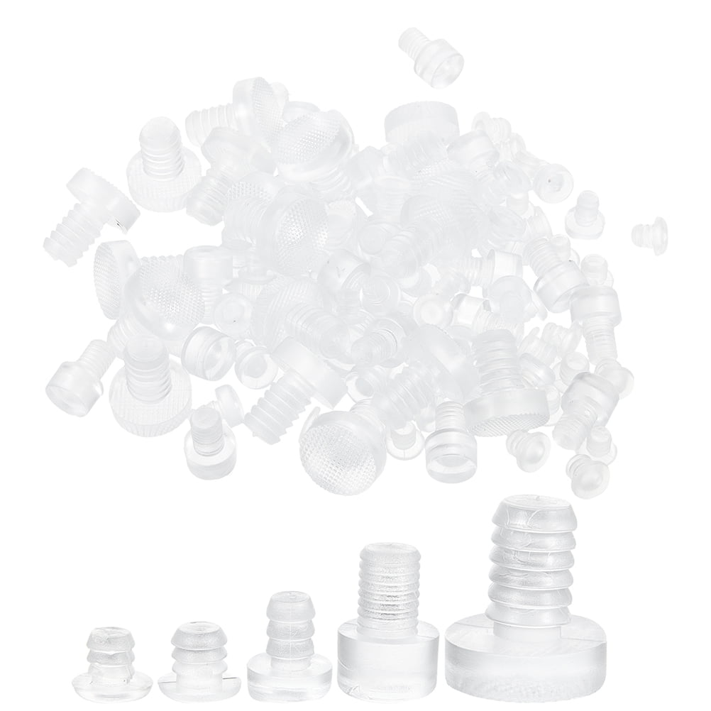 MLINS 75 Pcs Glass Table Top Spacer Clear Bumper Pads Drawer Bumpers ...