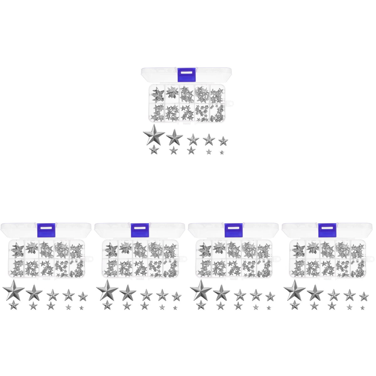 MLINS 750 pcs DIY Leathercraft Star Rivets Metal Studs Rivets ...