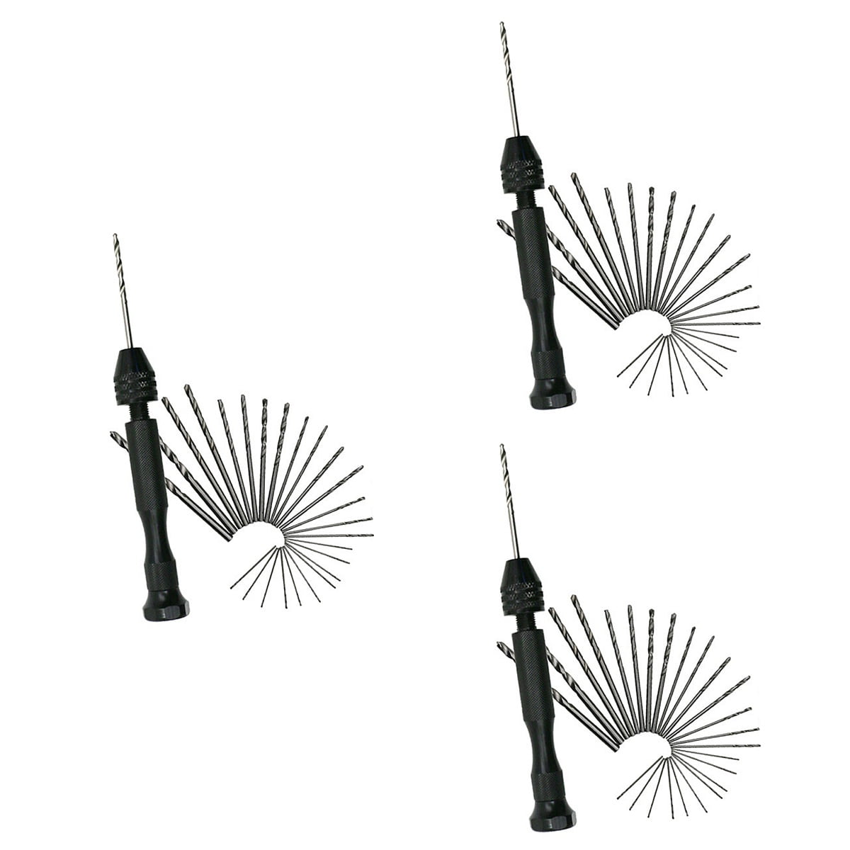 MLINS 78 Pcs /Set 1 Pc Manual Single Ended Mouth Pin Vise Hand Drill ...