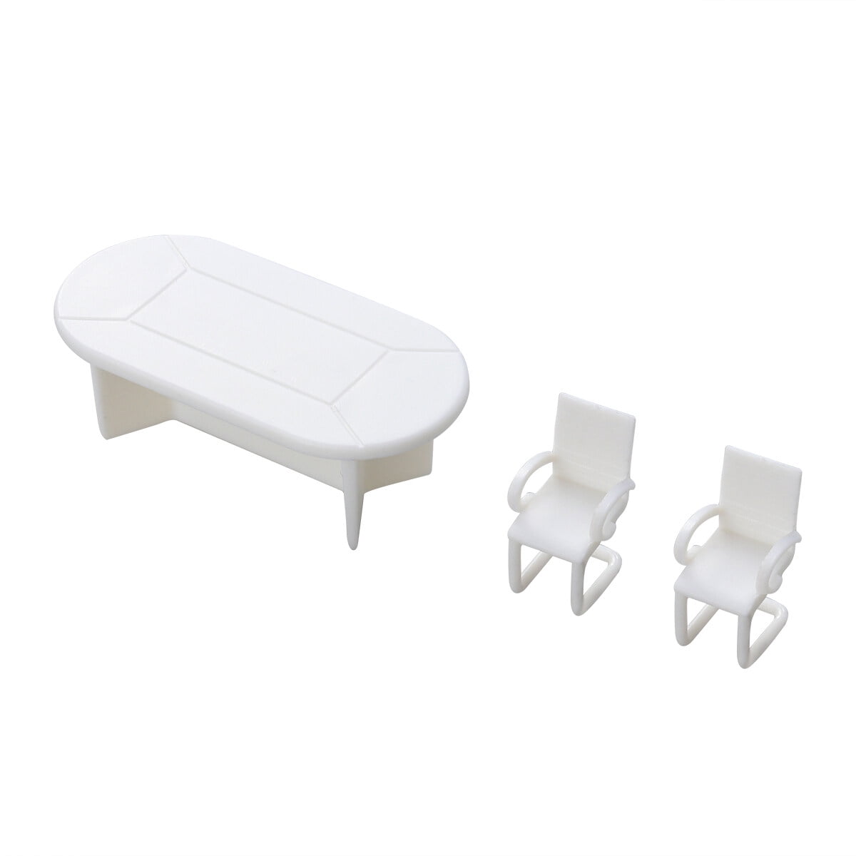 MLINS 7PCS Model Meeting Table Chair Toys Set DIY Playing Kits for ...