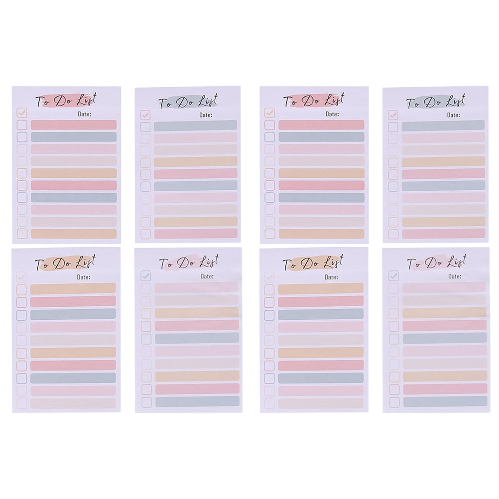 MLINS 8 Books Notes Colorful Sticky Portable Stickers Office - Walmart.com