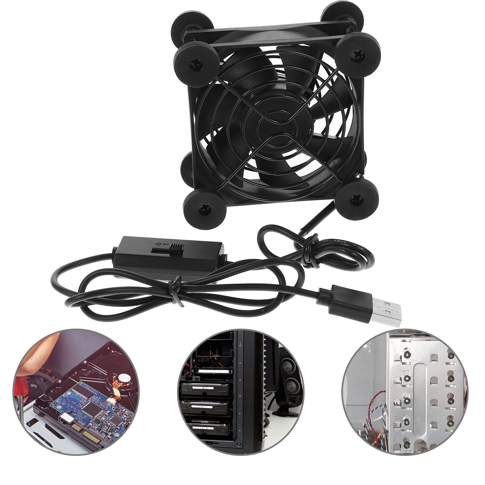 MLINS 8 Cm Cooling Fan Premium Material Hydraulic Bearing - Walmart.com