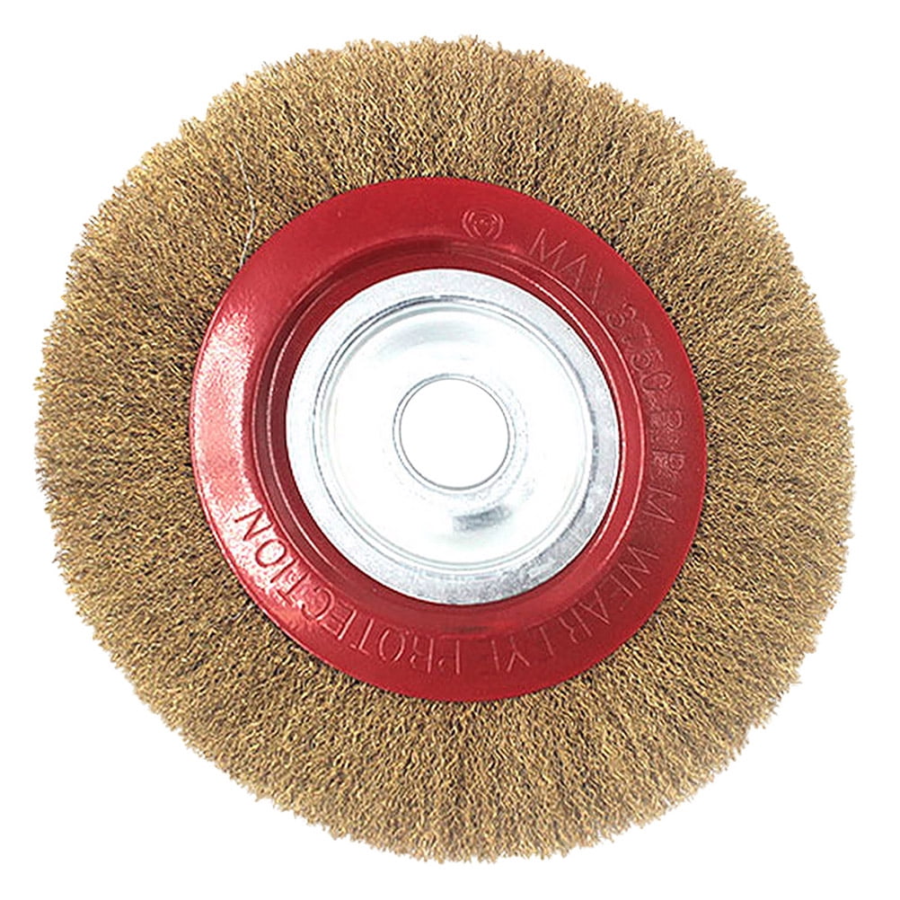 MLINS 8 Inch Wire Wheel Wire Brush Machining Tool 20X20X2CM Golden ...