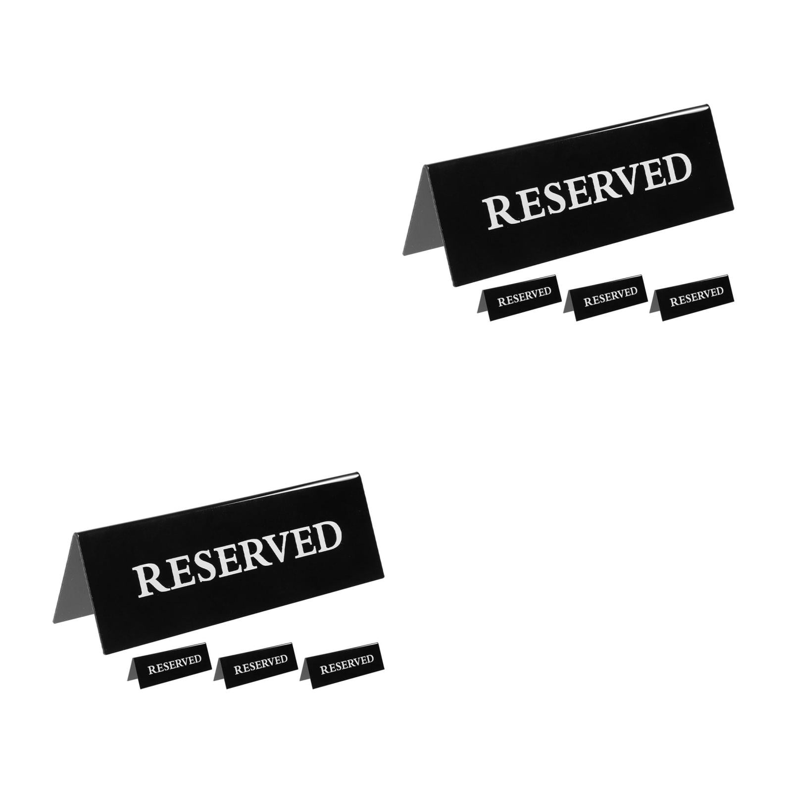 MLINS 8 PCS Reserved Signs Acrylic Sign Reserved Table Label Wedding ...