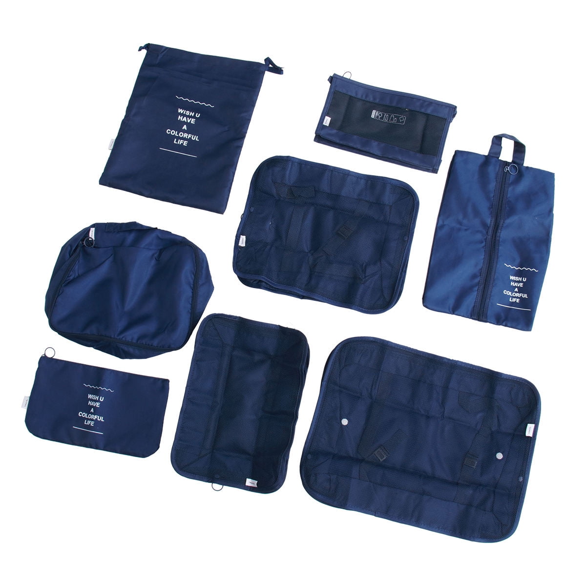 MLINS 8 PCS Suitcase Packing Bags Luggage Organizer Clear for Travel ...