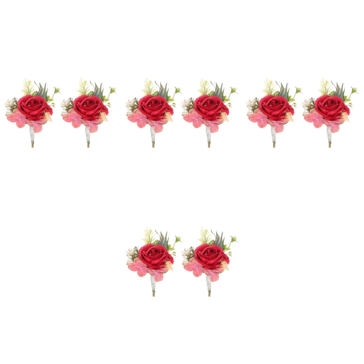 MLINS 8 Pcs Adorable Hand-crafted Simulation Flower Corsages Vintage ...