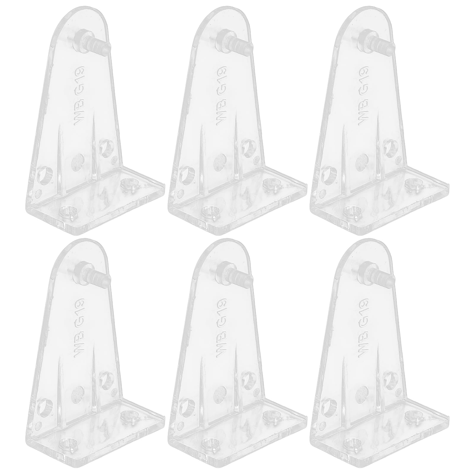 FELTECHELECTR Hold Down Brackets Transparent 8pcs for and Office Use ...