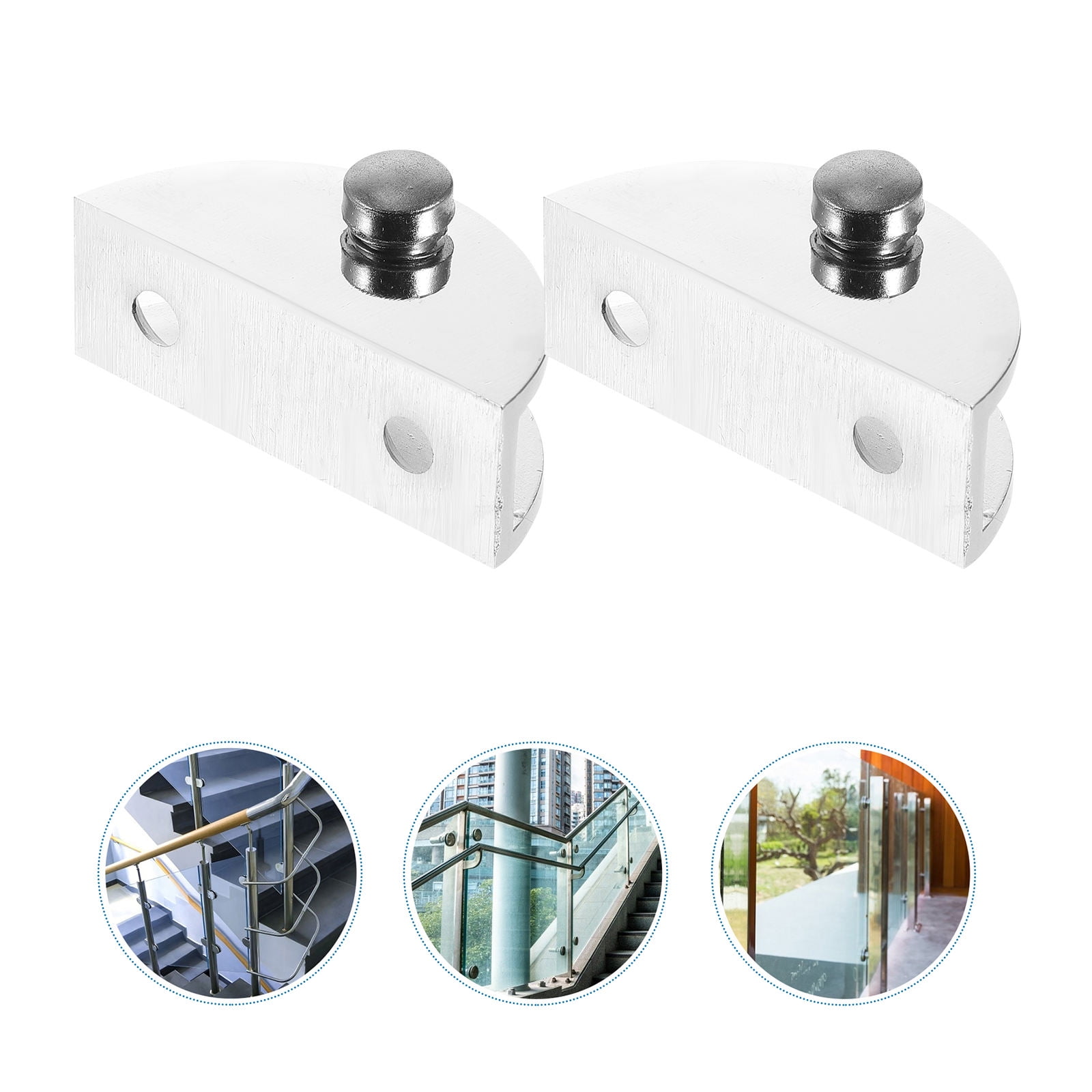 MLINS 8 Pcs Bracket Glass Clip Shelf Fasteners Brackets Wall Mount ...
