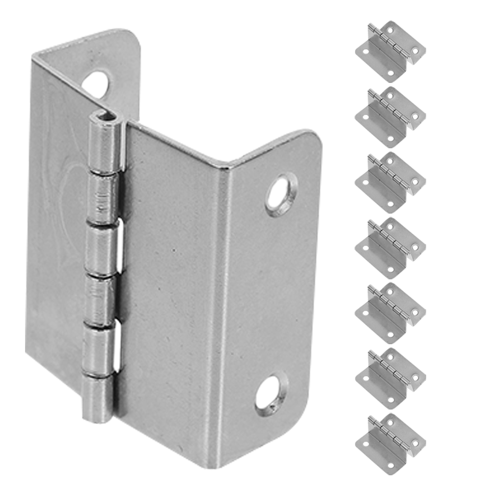 MLINS 8 Pcs Cabinet Door Hinge Silent Pulley Steel Clamp Tiles Silver ...