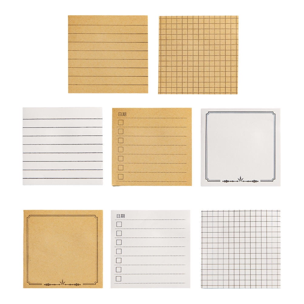 MLINS 8 Pcs Classification Stickers Student Memo Notes Desktop Pads ...