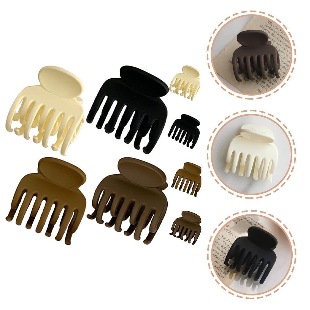 MLINS 8 Pcs Claw Curl Hair Clip Set Hair Clip Pack Girls' Hair ...