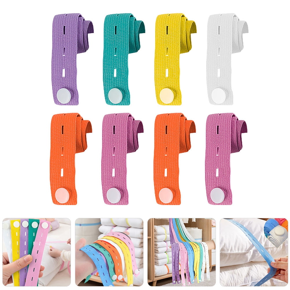 MLINS 8 Pcs Clothes Storage Belt Neat Closet Clothing Strap Travel ...