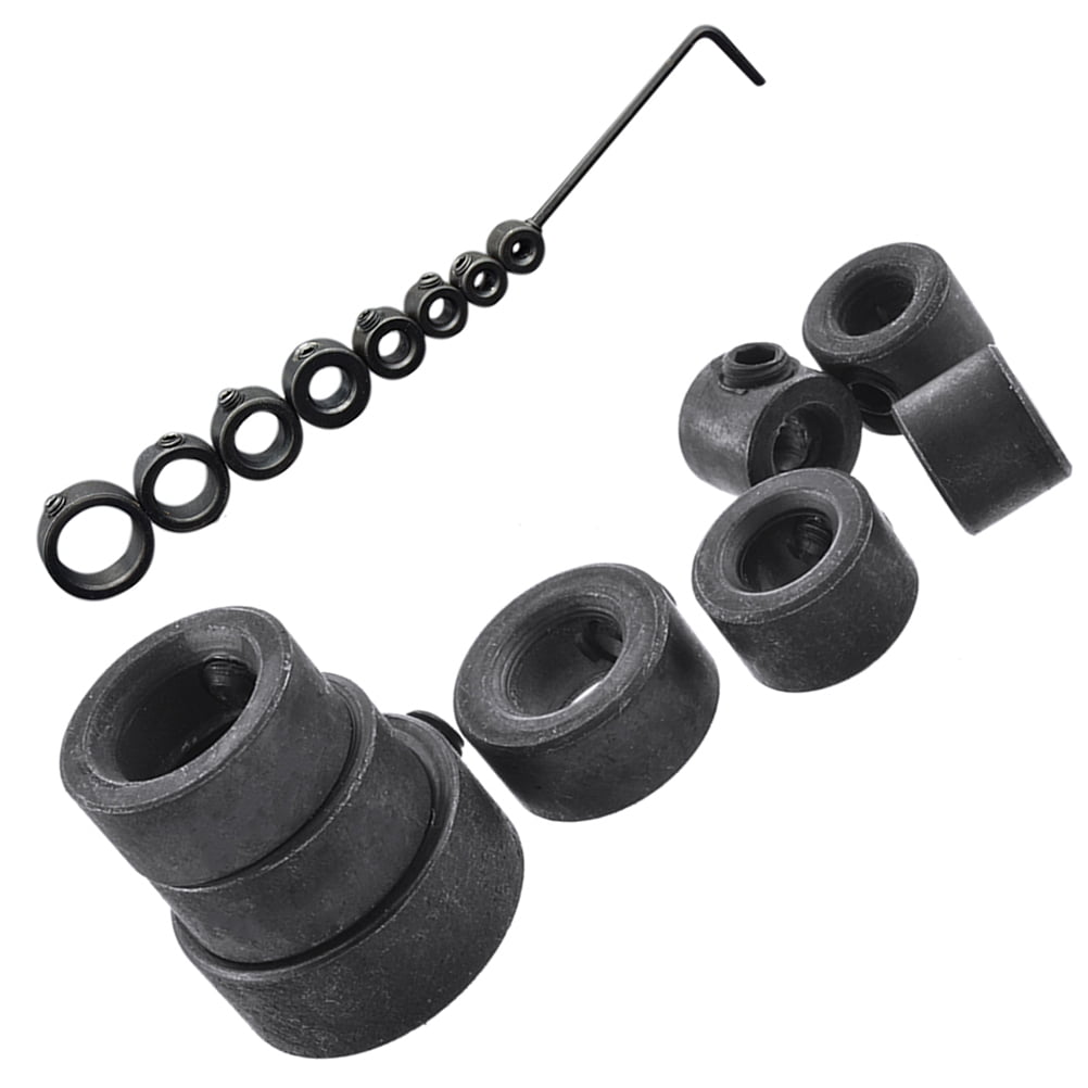 AURARMLET Drill Depth Stop Kit Drill Bits Ring Black 8-Pcs for ...