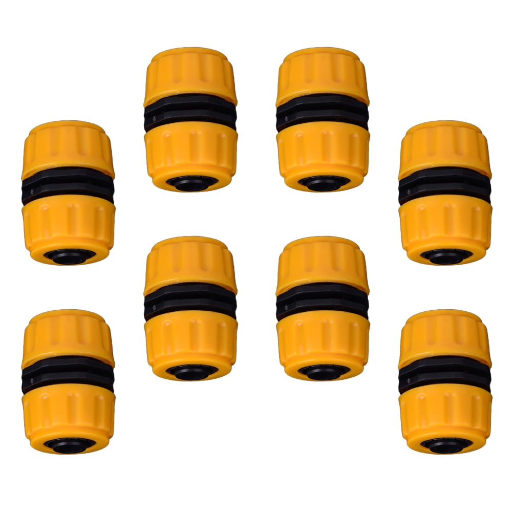 MLINS 8 Pcs Expandable Connector Garden Hose Fittings Adapters Yellow ...