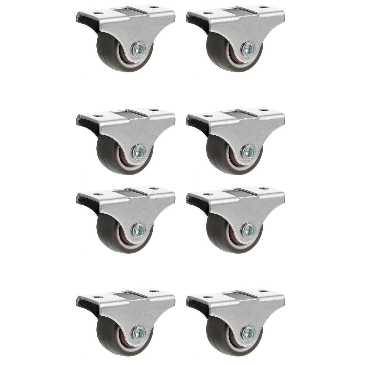 MLINS 8 Pcs Furniture Directional Casters Silent Fixed Casters Heavy ...