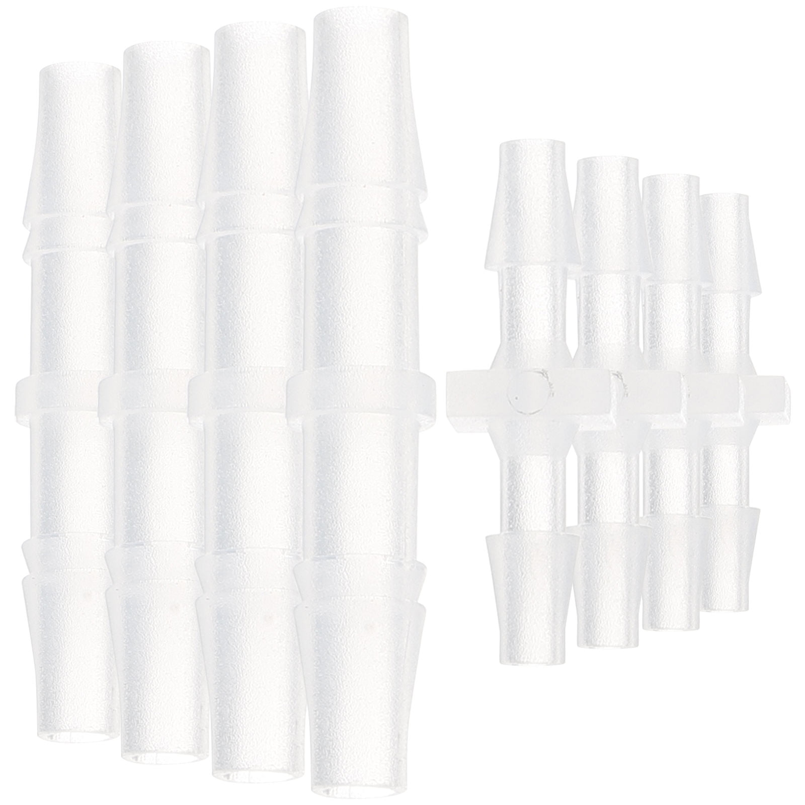 MLINS 8 Pcs Hose Barb Fittings Water Connectors Equal Barbed Pipe ...