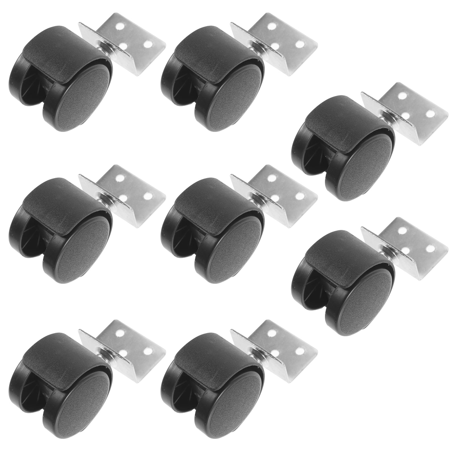 MLINS 8 Pcs L-shaped Screw Thread Flat Nylon Universal Wheel - Walmart.com