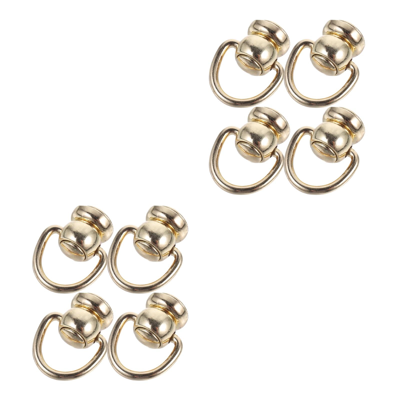 MLINS 8 Pcs Metal Buckles Studs Rivets D Rings Rivets Nail Rivet Screw ...