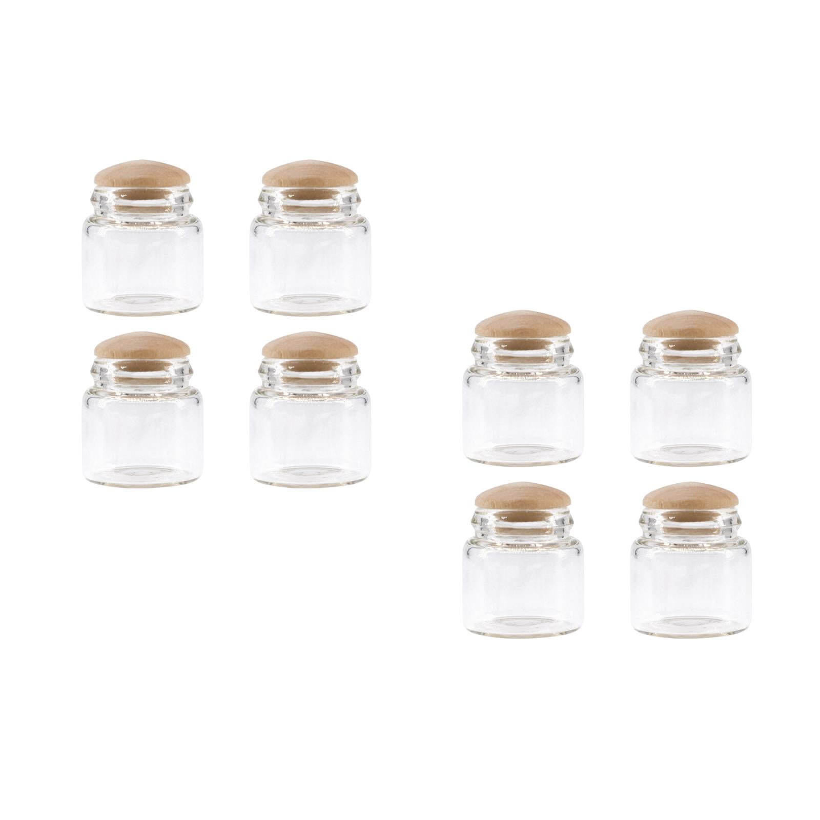 MLINS 8 Pcs Mini Candy Container Adorable Miniature Glass Bottle ...